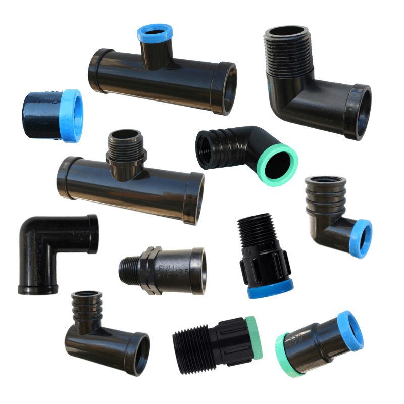 Full Flow Irrigation Fittings – Elbows, Tees, Adaptors & Valves – H2O ...